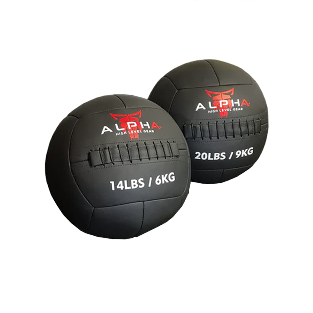 Kit Wall Ball Couro Legítimo Duo (14lbs/20lbs) - Wallball, Medicine ...