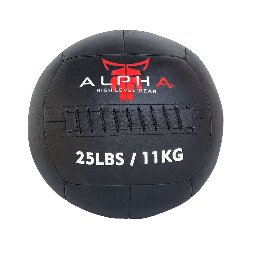 Wall Ball Couro Legítimo 2.0 de 25lbs (11kg) - Wallball, Medicine Ball ...